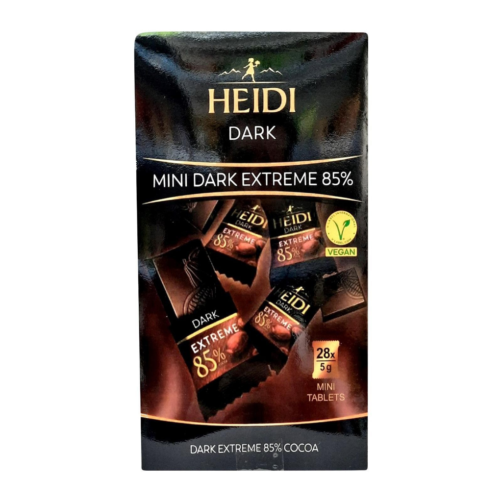 Heidi Dark Extreme 85% Chocolate Mini Bites - Individually Wrapped 28 x ...