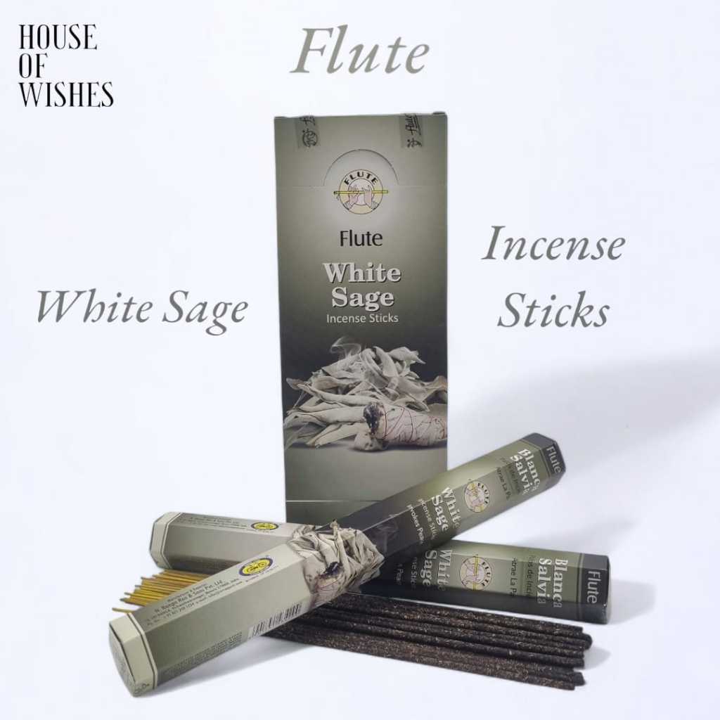 Flute - White Sage Incense Sticks (20 Sticks Per Box) | Shopee Singapore