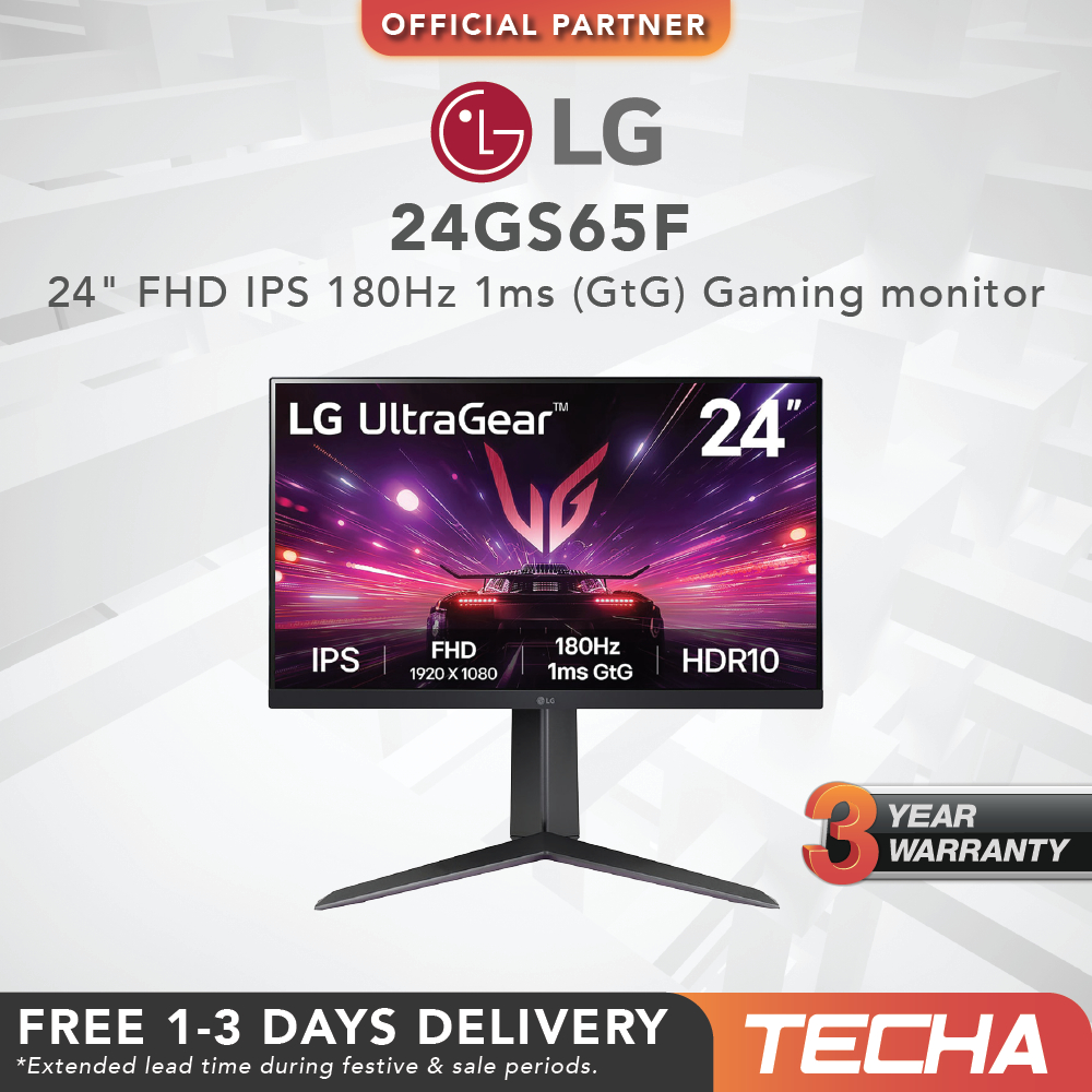 [FREE NEXT DAY] LG UltraGear 24GS65F / 27GS65F | 27” FHD | IPS | 180Hz ...
