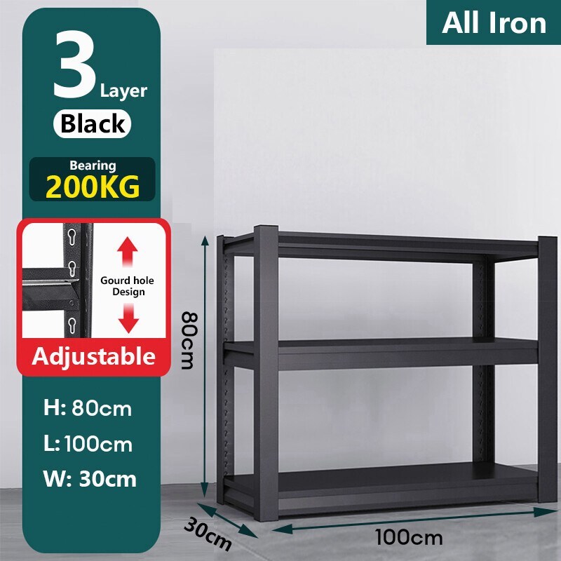 6Layer Metal Rack Steel Rack Goods Storage Shelf Metal Shelf Rack Heavy Duty Steel Rack ...