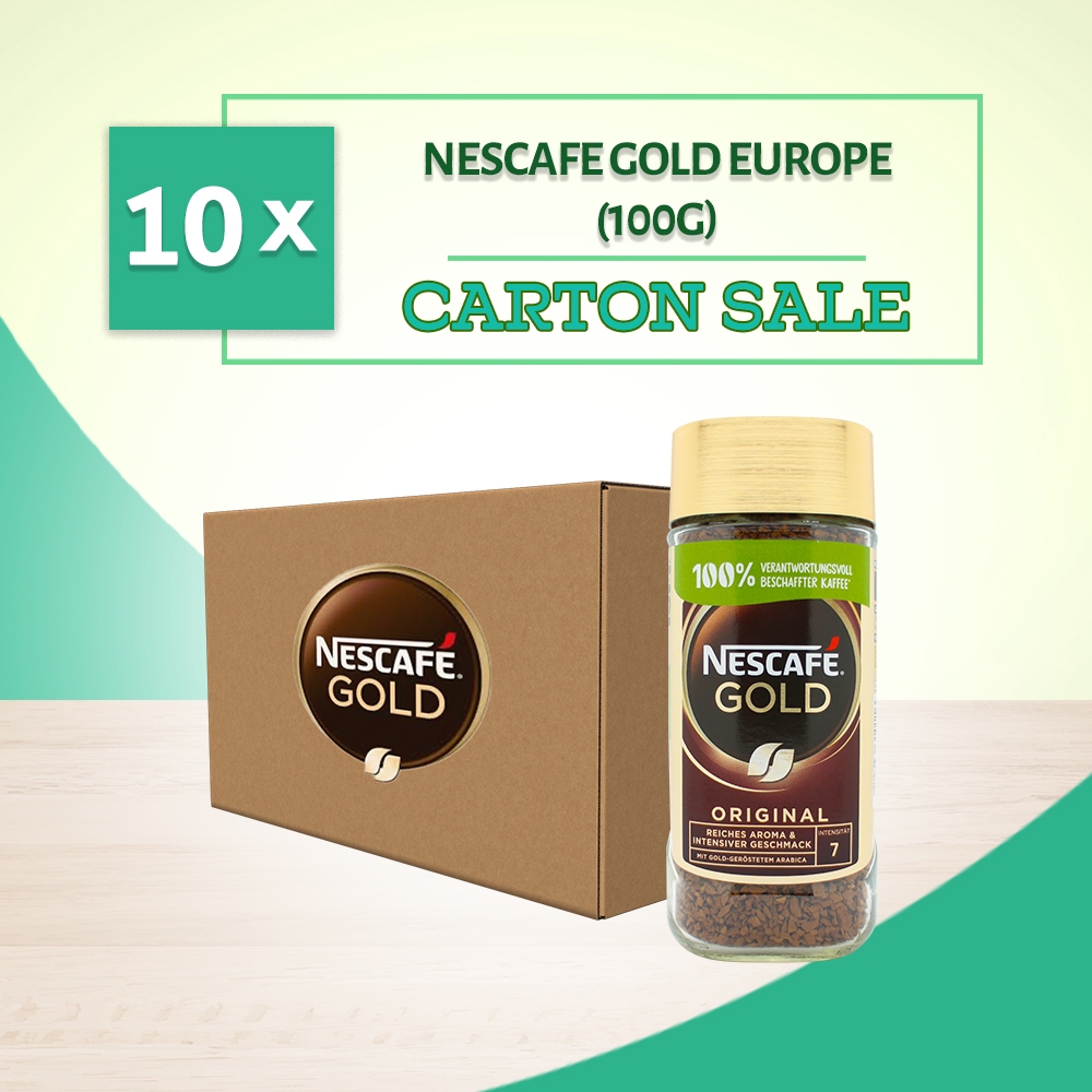 [Carton Deal] Nescafe Gold Blend Instant Soluble Coffee 100g x 10 bottles | Product of Germany ...