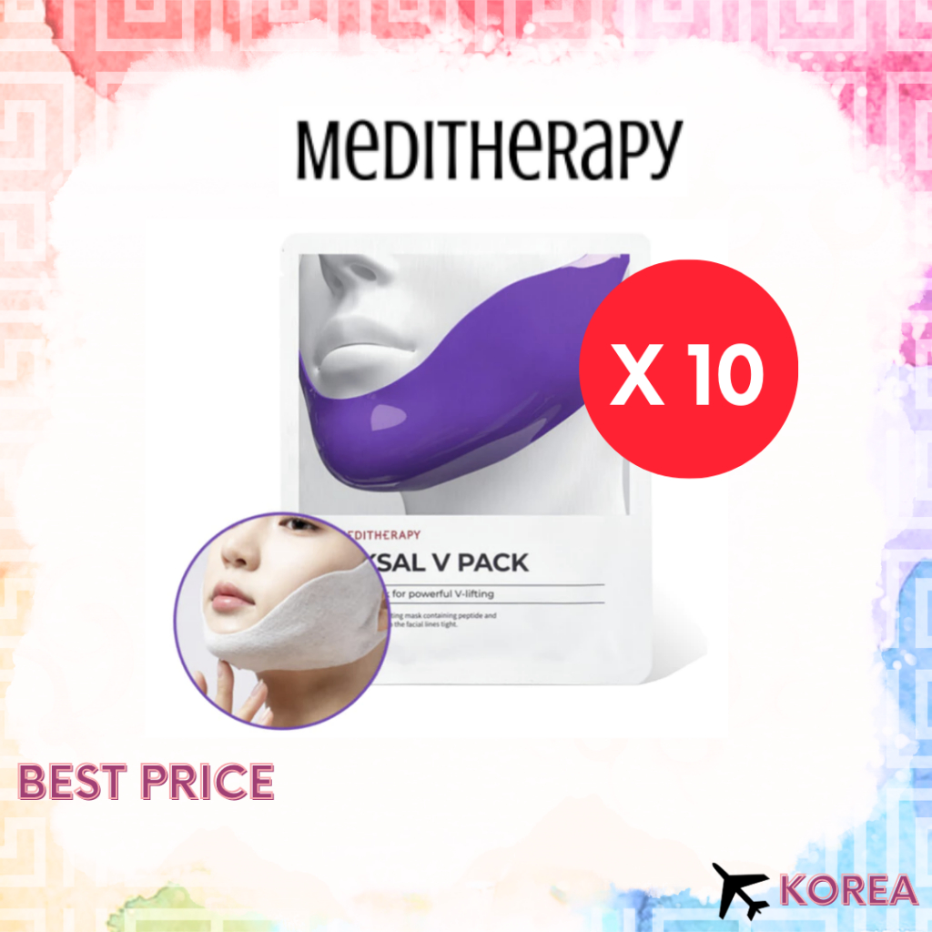 [MEDITHERAPY] SOKSAL V Pack 10ea / Lifting Mask Face Pack / V Line Face ...
