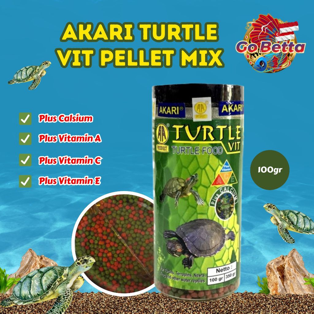 🇸🇬 AKARI FLOATING SMALL TURTLE PELLET RED-EARED SLIDER TURTLES OR RED ...