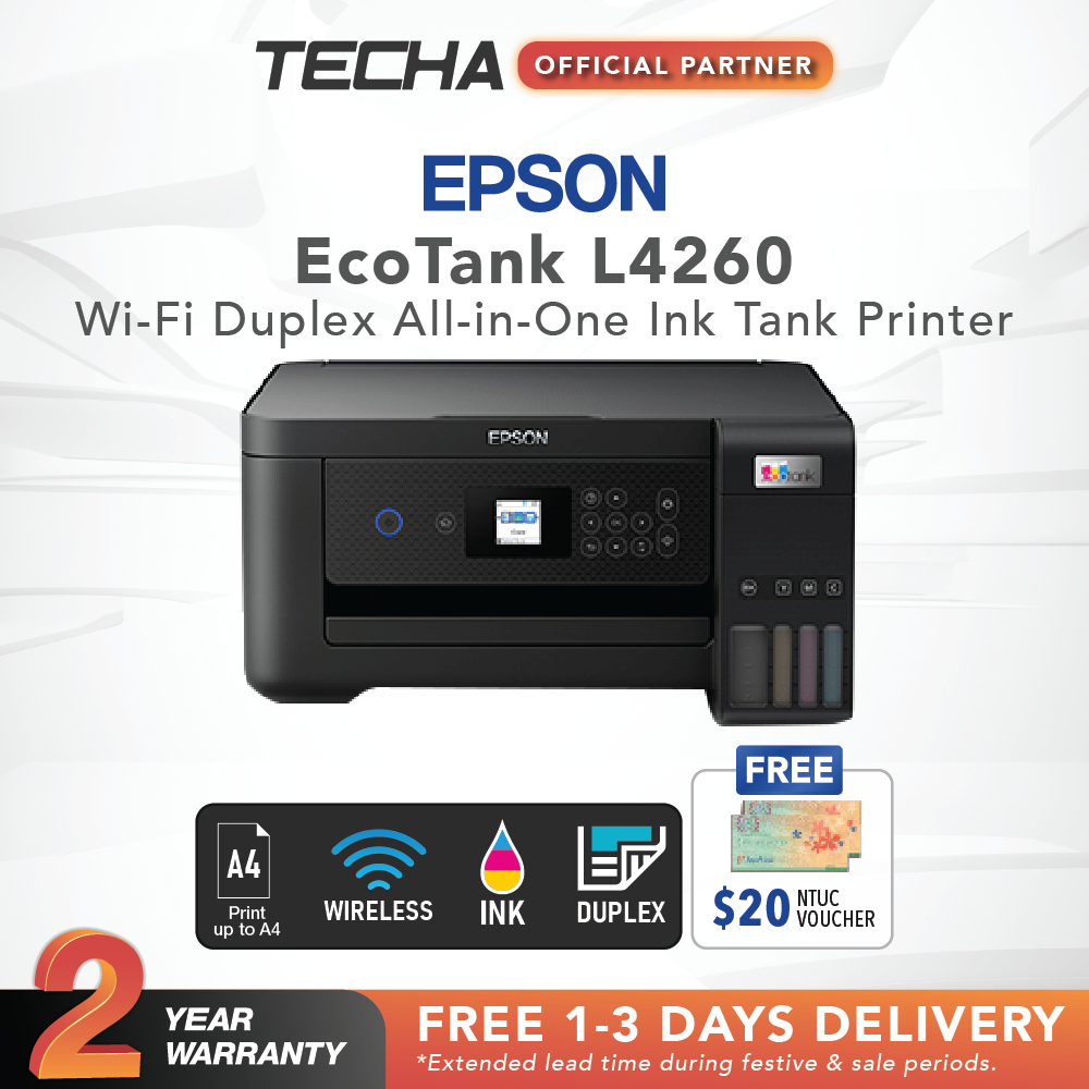 Epson EcoTank L4260 A4 Wi-Fi Duplex All-in-One Ink Tank Color Printer ...