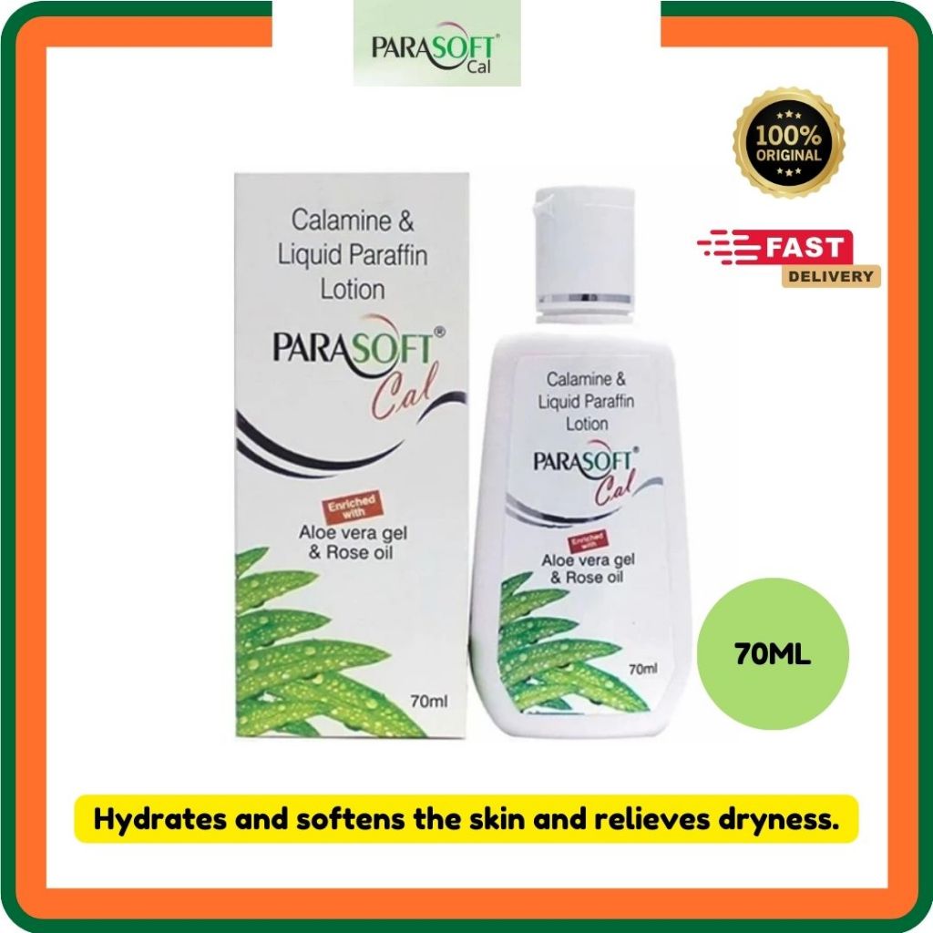 Parasoft Cal Calamine & Liquid Paraffin Lotion | 70ML | EXP: 12/25 ...