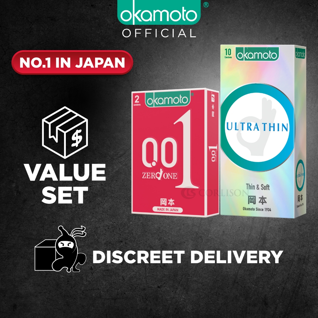 [Bundle of 2] Okamoto 001 Zero One Condoms Pack of 2s + Okamoto OK ...