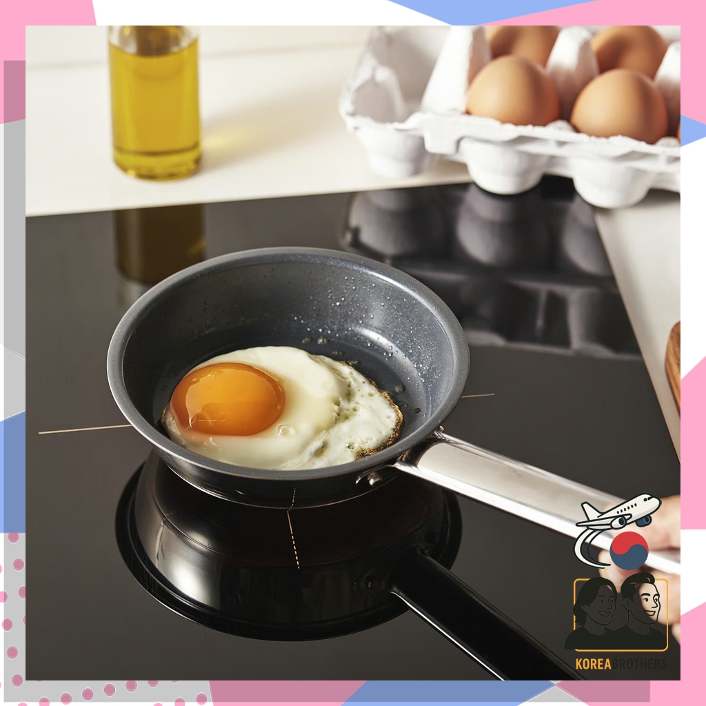 13cm Mini Stainless Frying Pan｜Ceramic Non-Stick Coating｜Induction ...