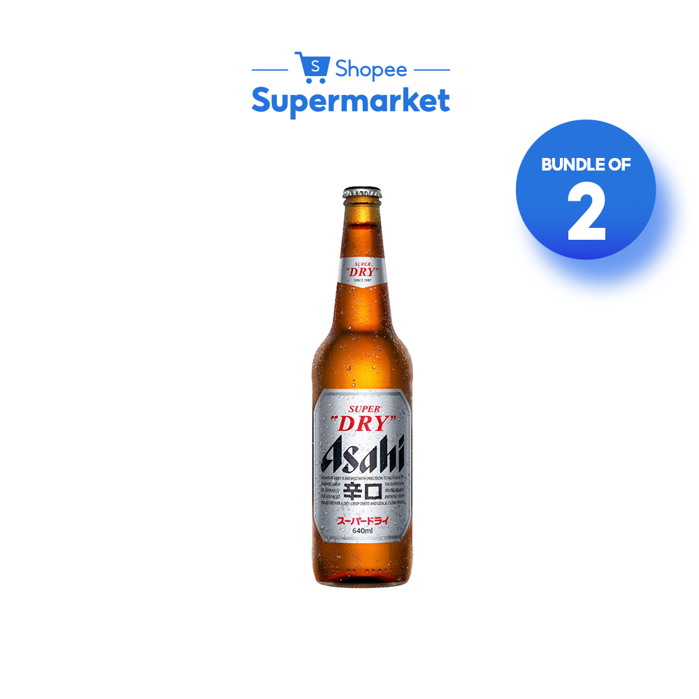 [Bundle of 2] Asahi Super Dry Beer (640ml) | Shopee Singapore