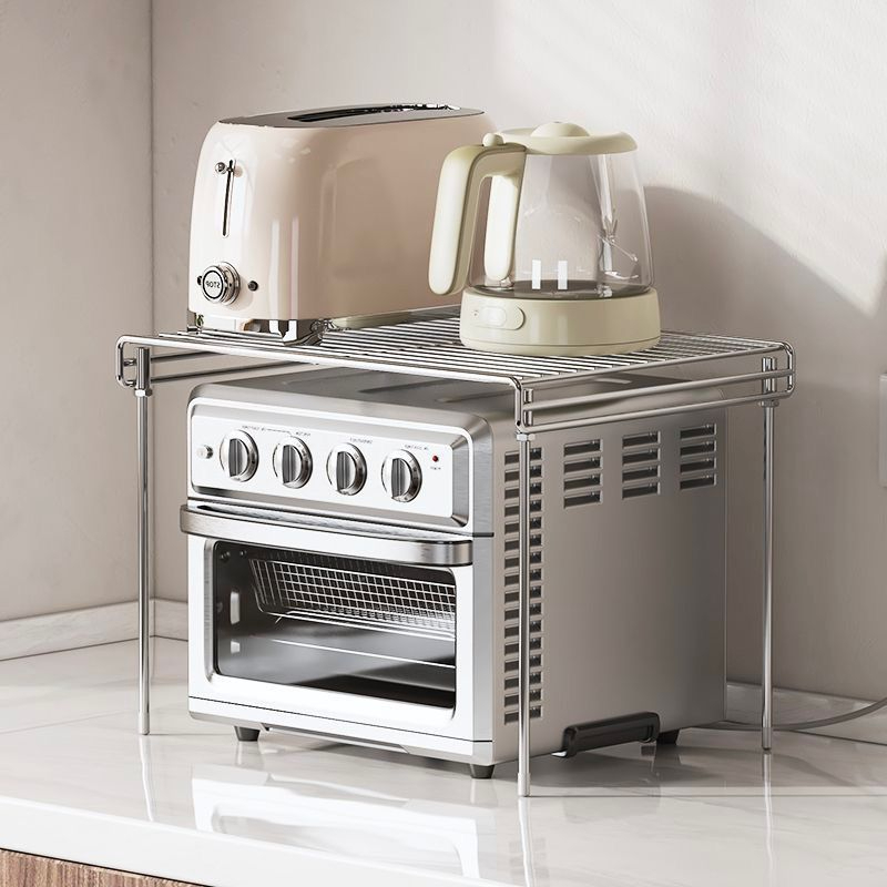 SG Stock SS201 Cabinet Tiered Shelves Kitchen Rack Microwave Oven Rack ...