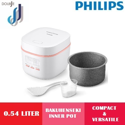 PHILIPS 0.54L Mini Rice Cooker 3000 Series (HD3064/62 | HD3064 ...