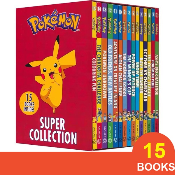 [SG Stock] Pokemon Adventure Super Collection (15 books) | Shopee Singapore