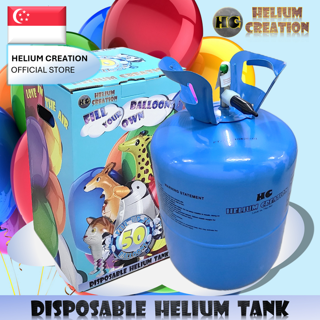 [SG] 100% QUALITY ASSURANCE! HELIUM CREATION Helium Tank Disposable ...