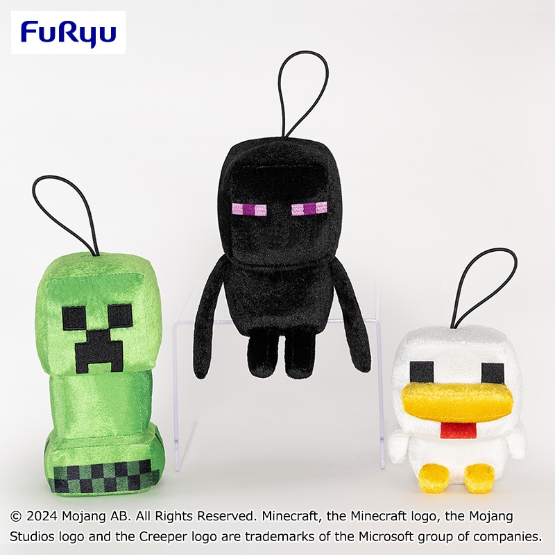 Minecraft Creeper / Enderman / Chicken Plush Mascot - FuRyu Crane Game ...