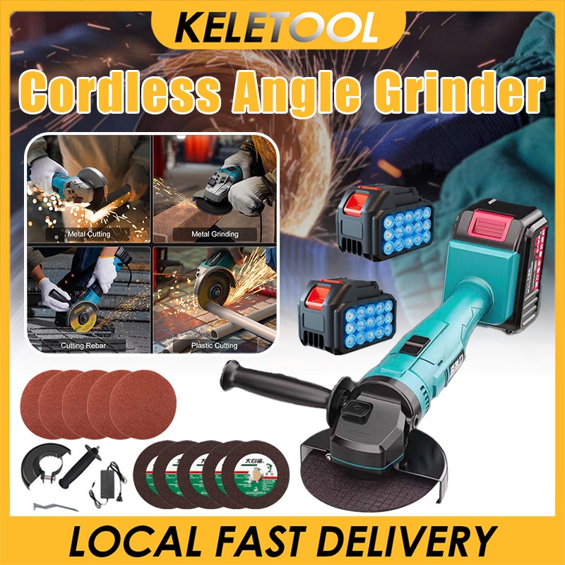 Cordless Electric Angle Grinder Electric Polisher Brushless Motor Metal ...