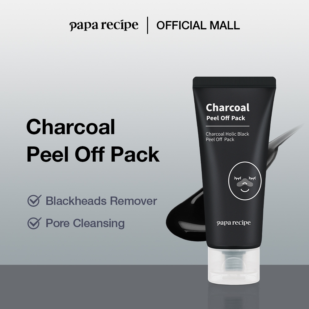 papa recipe Charcoal Holic Black Peel Off Pack (50ml) | Shopee Singapore