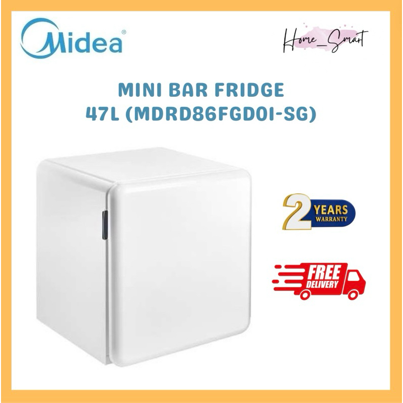 Midea MDRD86FGD01-SG 47L Mini Bar Fridge | Shopee Singapore