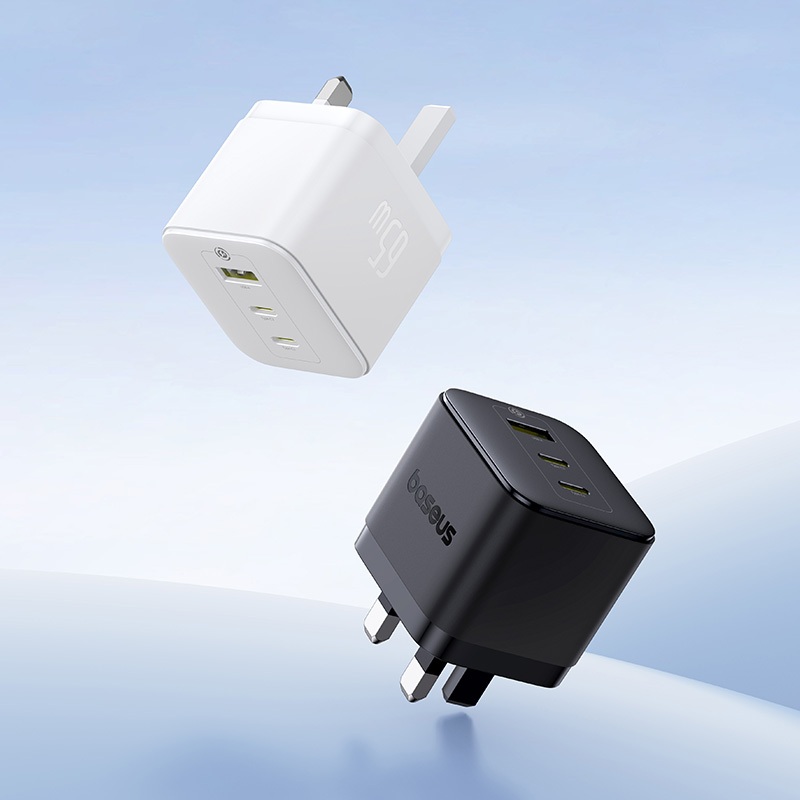 Baseus Palm Fast Charger 2C+U 65W UK PD Compact Three-Port Fast ...