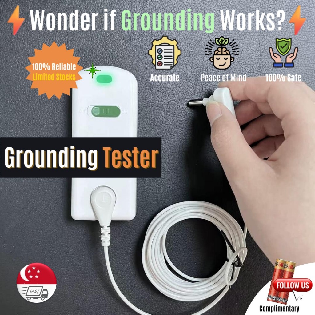 [SG 🚚] Grounding Tester Peace of Mind DeStress Original Reliable ...