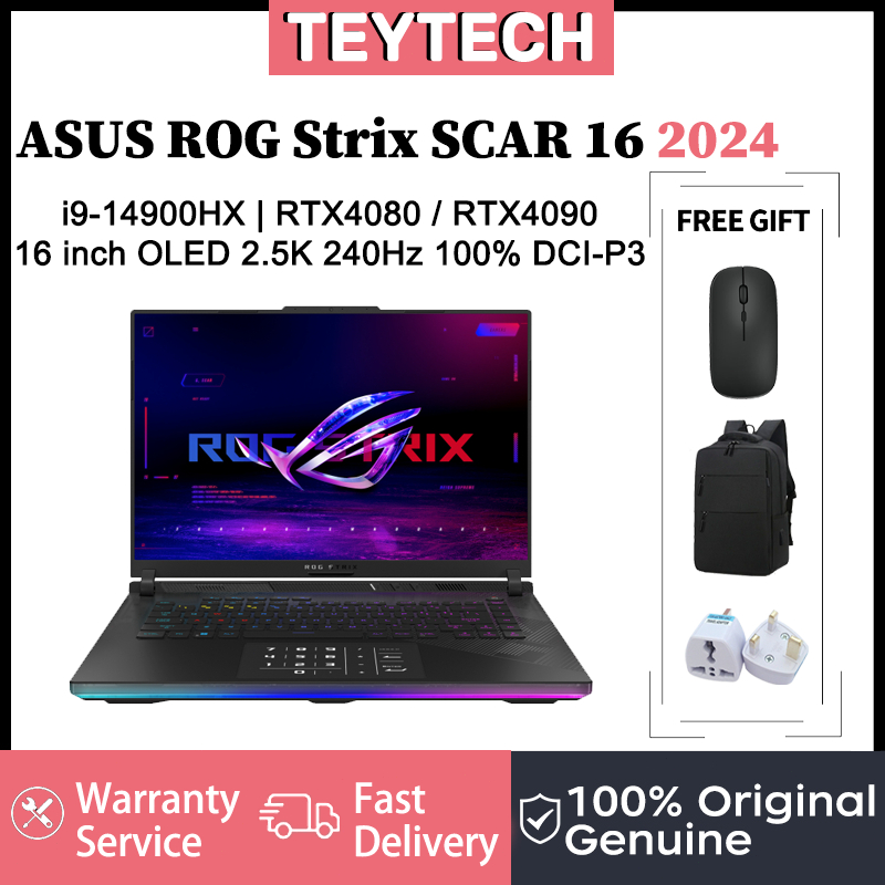 ASUS ROG Strix SCAR 16 2024 i9-14900HX RTX4080/RTX4090 16 inch 240Hz 2 ...