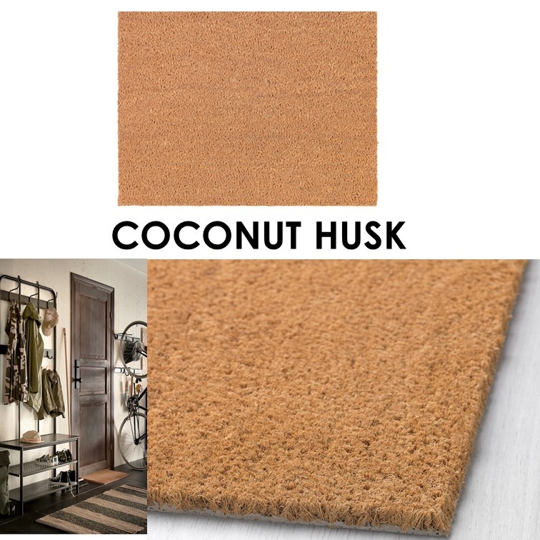 Door mat coconut husk easy to clean entry mat, beautiful color and ...