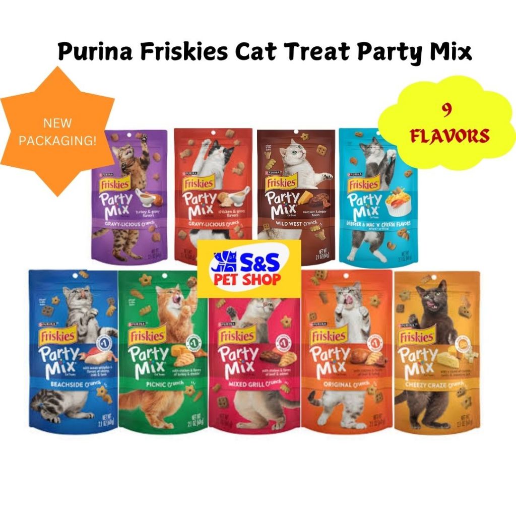 Purina Friskies Cat Treat Party Mix 60g {Bundle of 3/10} | Shopee Singapore