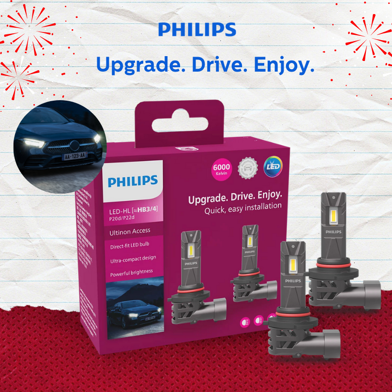 Philips Ultinon Access Car Headlights Bulb LED 6000K | Shopee Singapore