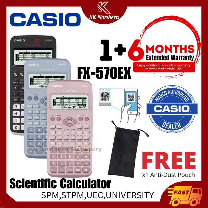 CASIO Classwiz Scientific Calculator FX-570EX - Original Black Pink ...