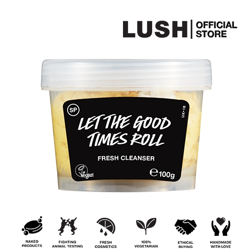 LUSH Let the Good Times Roll Facial Cleanser 100g | Shopee Singapore