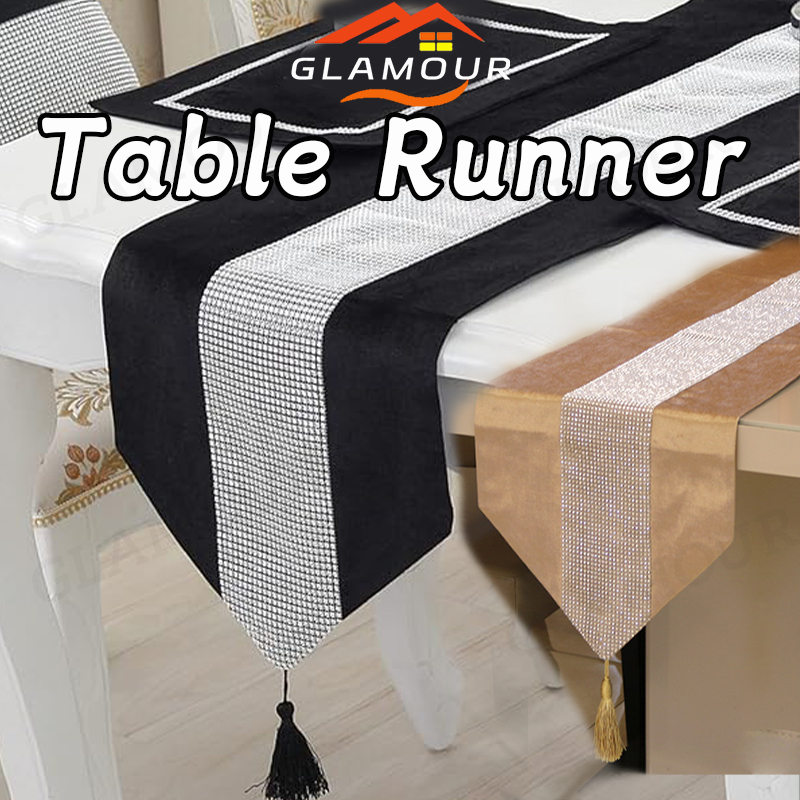 [SG] Diamond Table Runners for Dining Coffee Table Table Rectangular ...