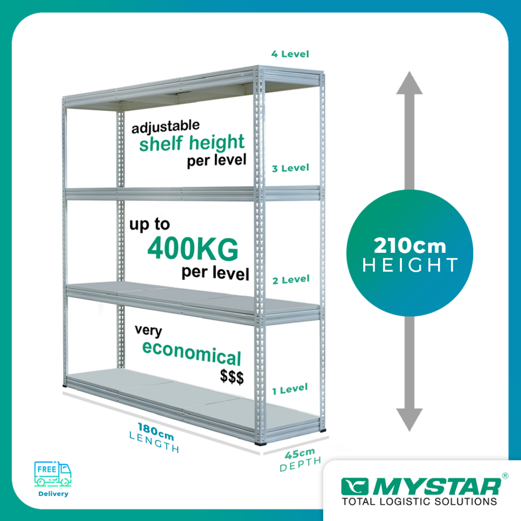 Original MYSTAR Boltless Rack for Bomb Shelter and Storeroom (Removable ...