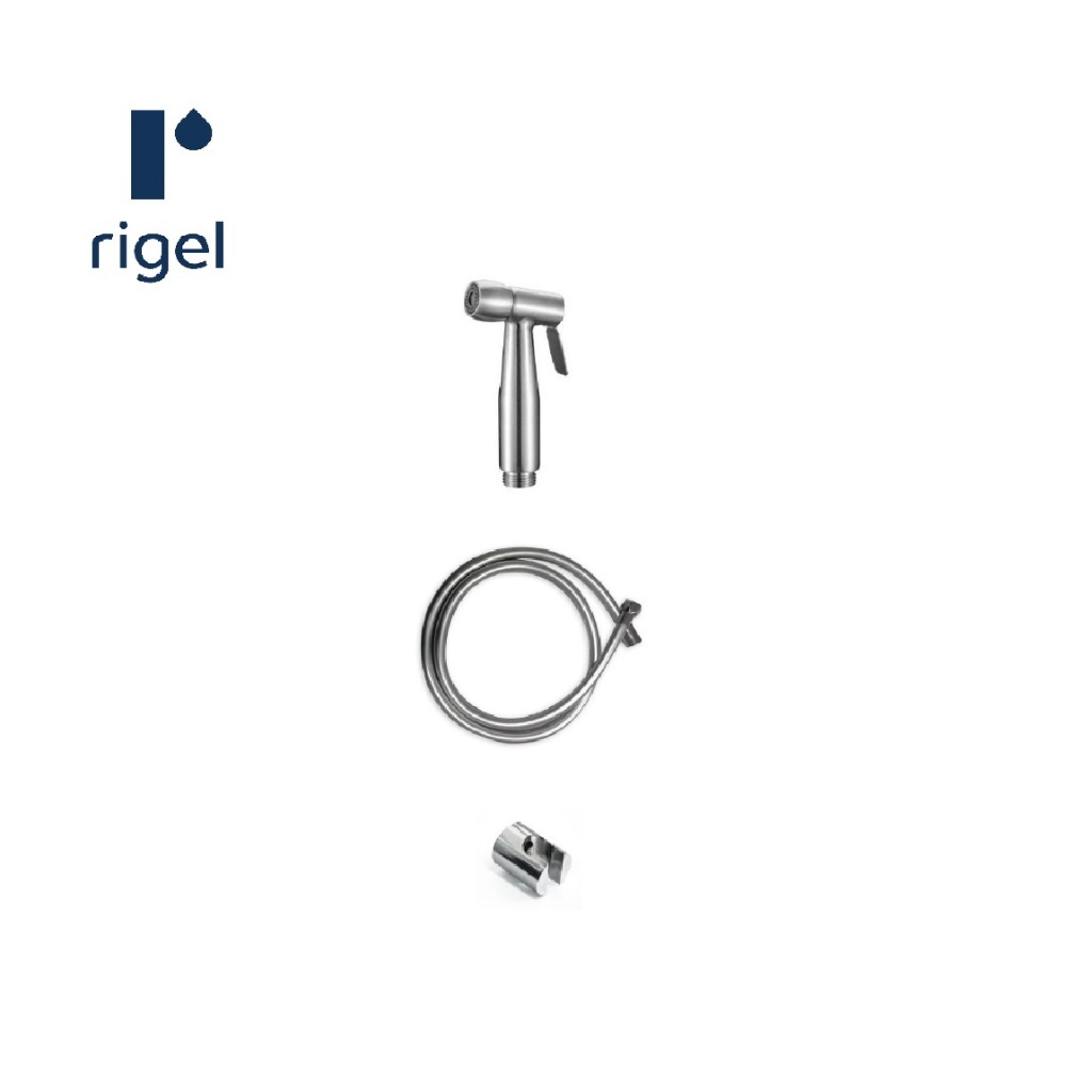 RIGEL Chrome Bidet Spray Set (Angle Valve & Bidet Sprayer) - SA8200 ...