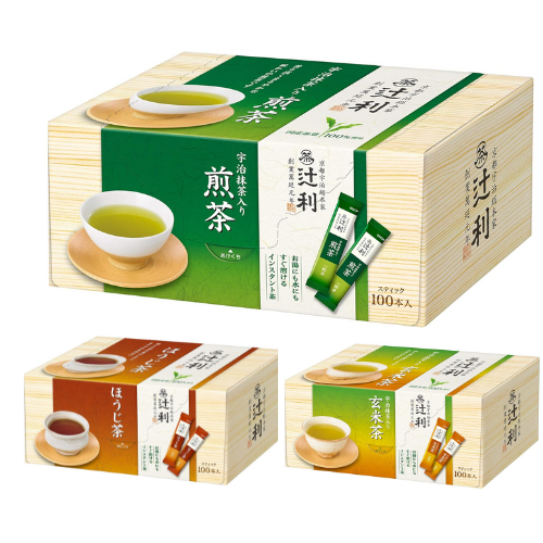 Tsujiri , Instant Tea 0.8g×100P Unshaded green tea / Roasted green tea ...