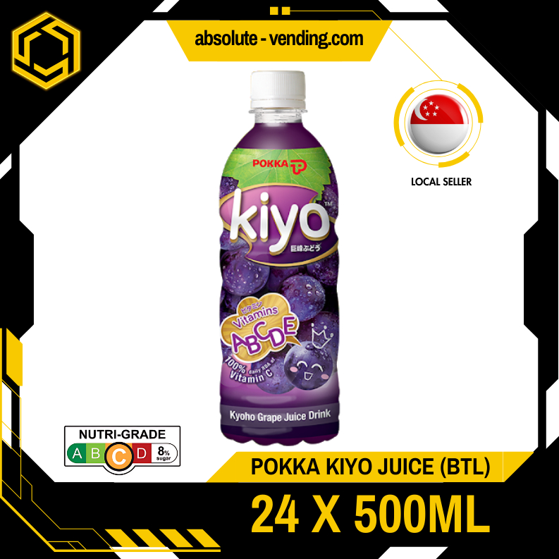POKKA Kiyo Grape Juice 500ML X 24 (BOTTLE) | Shopee Singapore