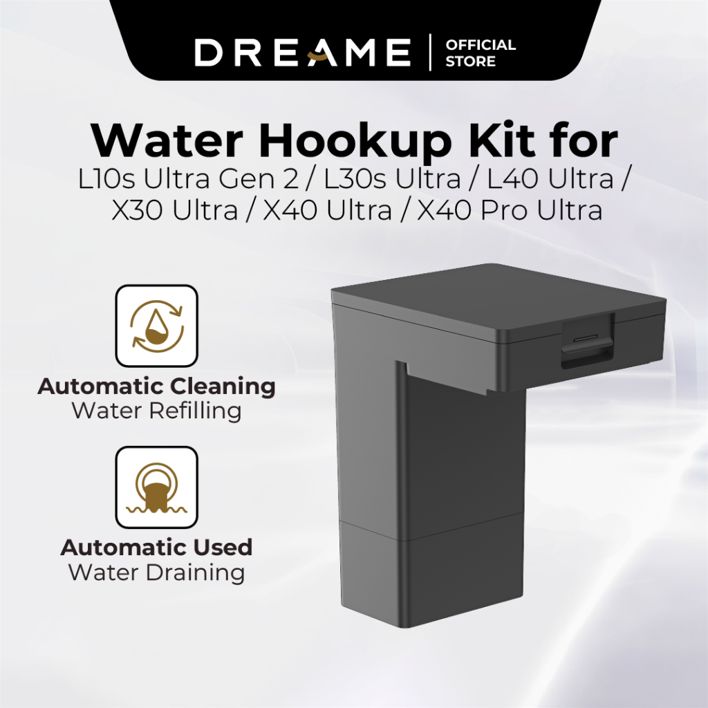 Dreame Water Hookup Kit for L10s Ultra Gen 2 / L40 Ultra / X30 & X40 ...