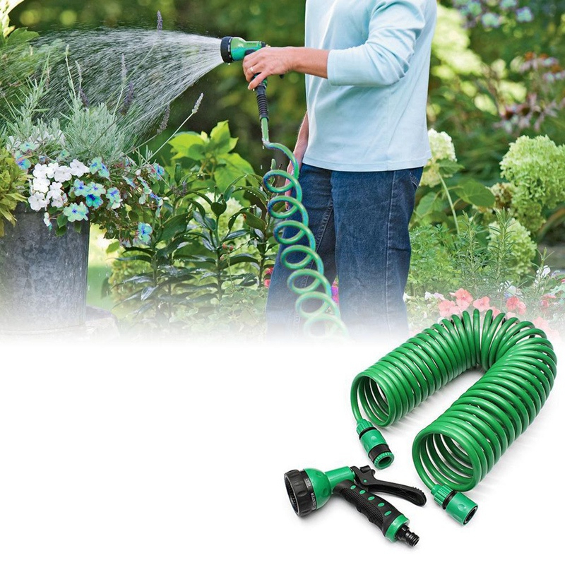 【SG】Garden Telescopic Spring Hose Water Hose Plastic Multifunctional ...