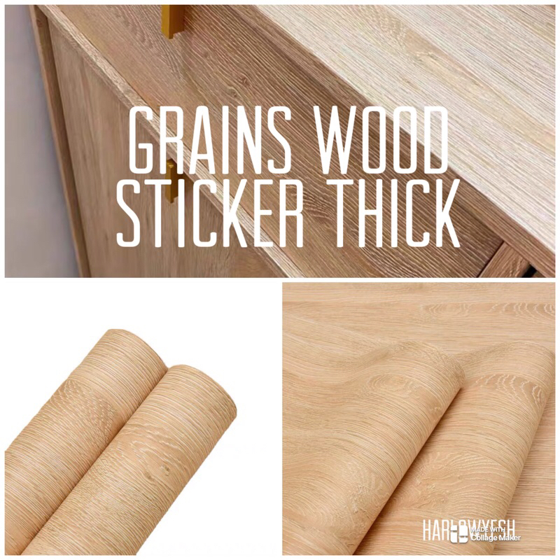 60cmx3m Wallpaper Wallpaper Sticker Wood Self Adhesive Wall Paper Home ...