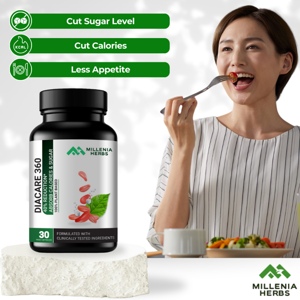 Millenia Herbs DiaCare 360 | Halal Diabetic Support Supplement | 30 ...