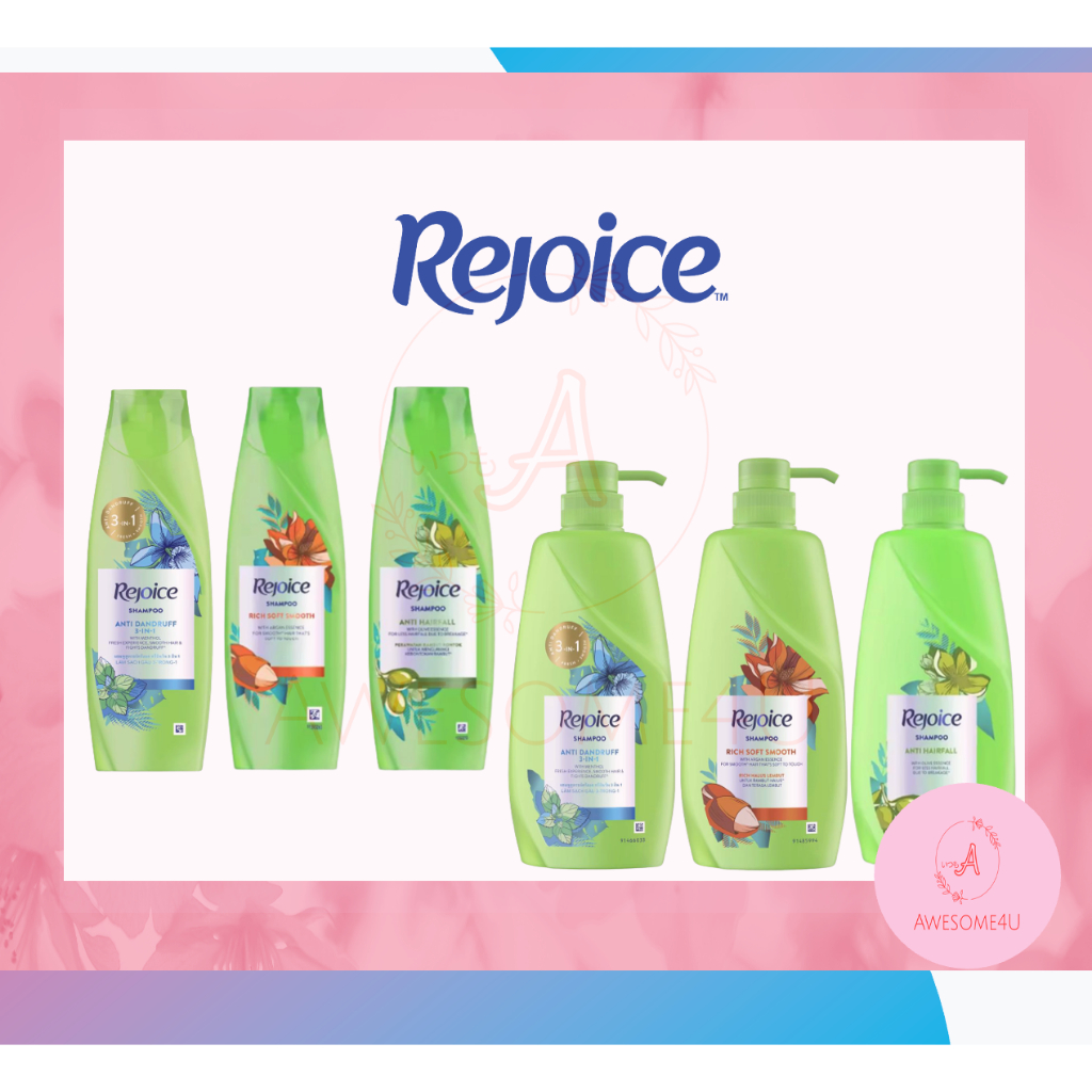 Rejoice Shampoo (Anti-Dandruff / Rich Soft Smooth / Anti Hairfall ...
