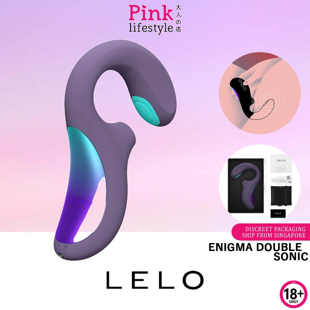 Lelo Enigma Double Sonic Dual Stimulator Clitoral Massager Girlfriend Sex Toy Dildo Realistic ...