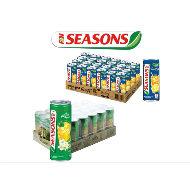 Bundle Of 24‼️300ml F&N Seasons Ice Lemon Tea / GreenTea [Carton Sales ...
