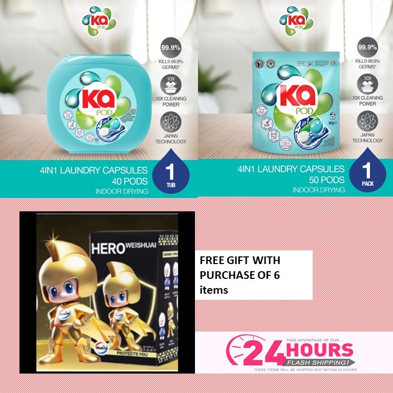 {🔥NEW PRODUCT🔥}[💥Special Launch Discount💥] Ka 4in1 Laundry Capsules 40/ ...