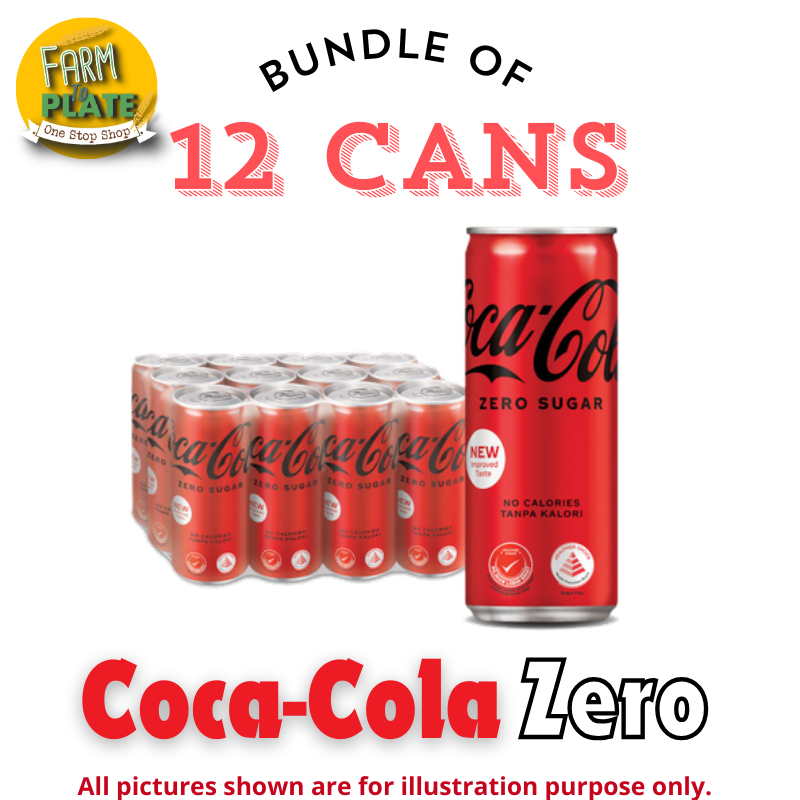 Coke Coca-Cola Zero Sugar / Classic (320ml x 12can) | Shopee Singapore