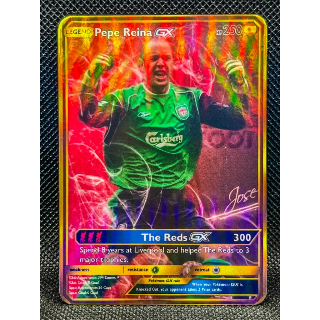 Liverpool - Pepe Reina GX Pokemon Holofoil Card (Legend) | Shopee Singapore