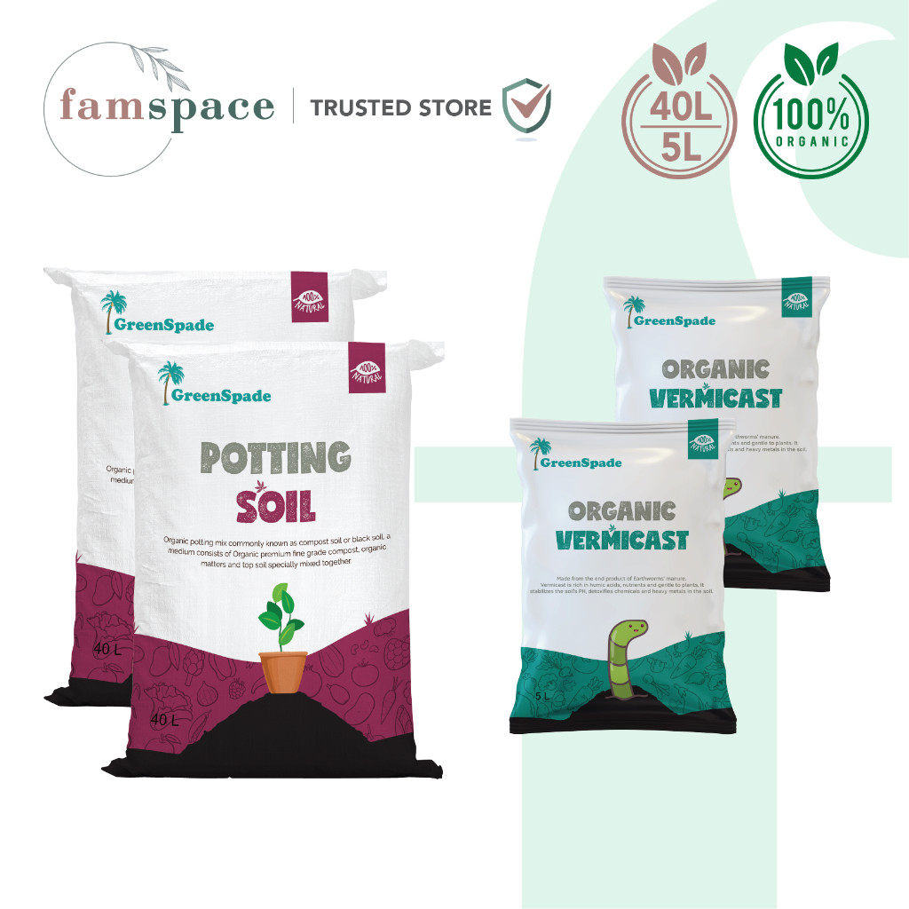[Bundle Pack] FS - Green Spade - Organic Potting Soil 40L x2 ...