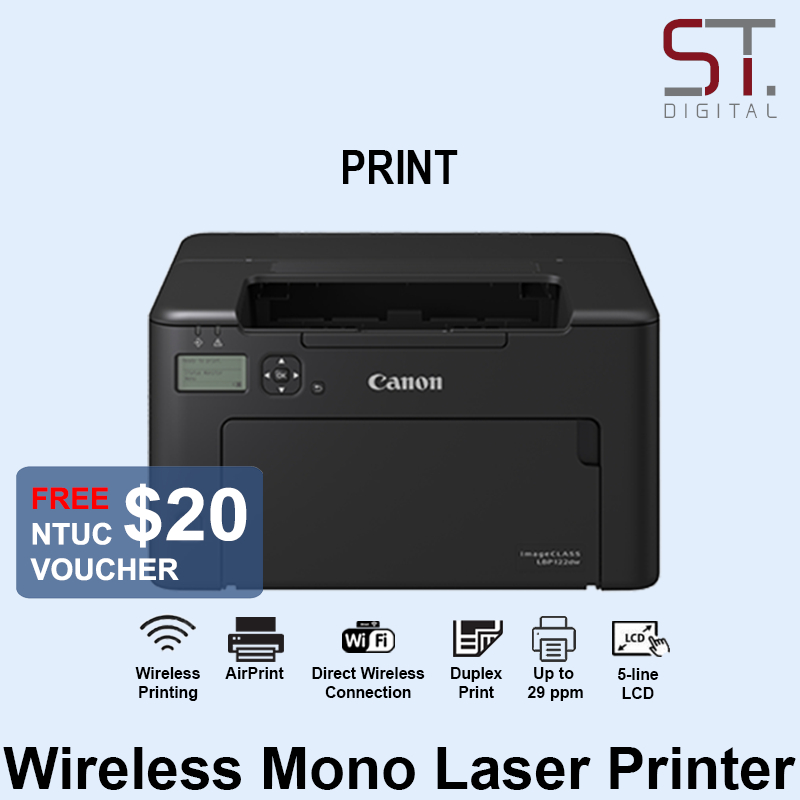 Canon imageCLASS Wi-fi Wireless Monochrome Laser Printer LBP122dw LBP ...