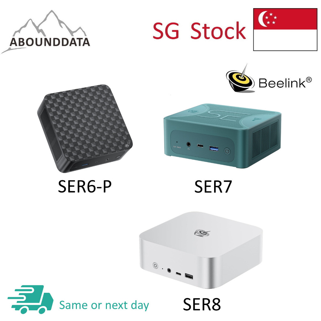 Beelink SER8 8845HS or 8745HS, SER7 7840HS, SER6-P 6900HX mini PC | Shopee Singapore