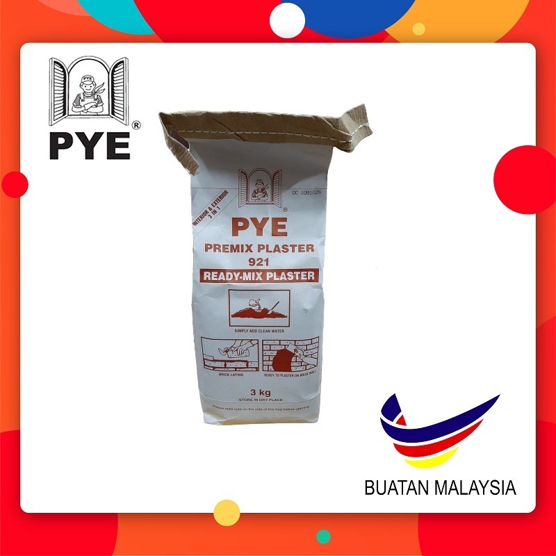 PYE Premix Plaster 921 Ready Mixed Quick Repair Cement / Simen Siap ...
