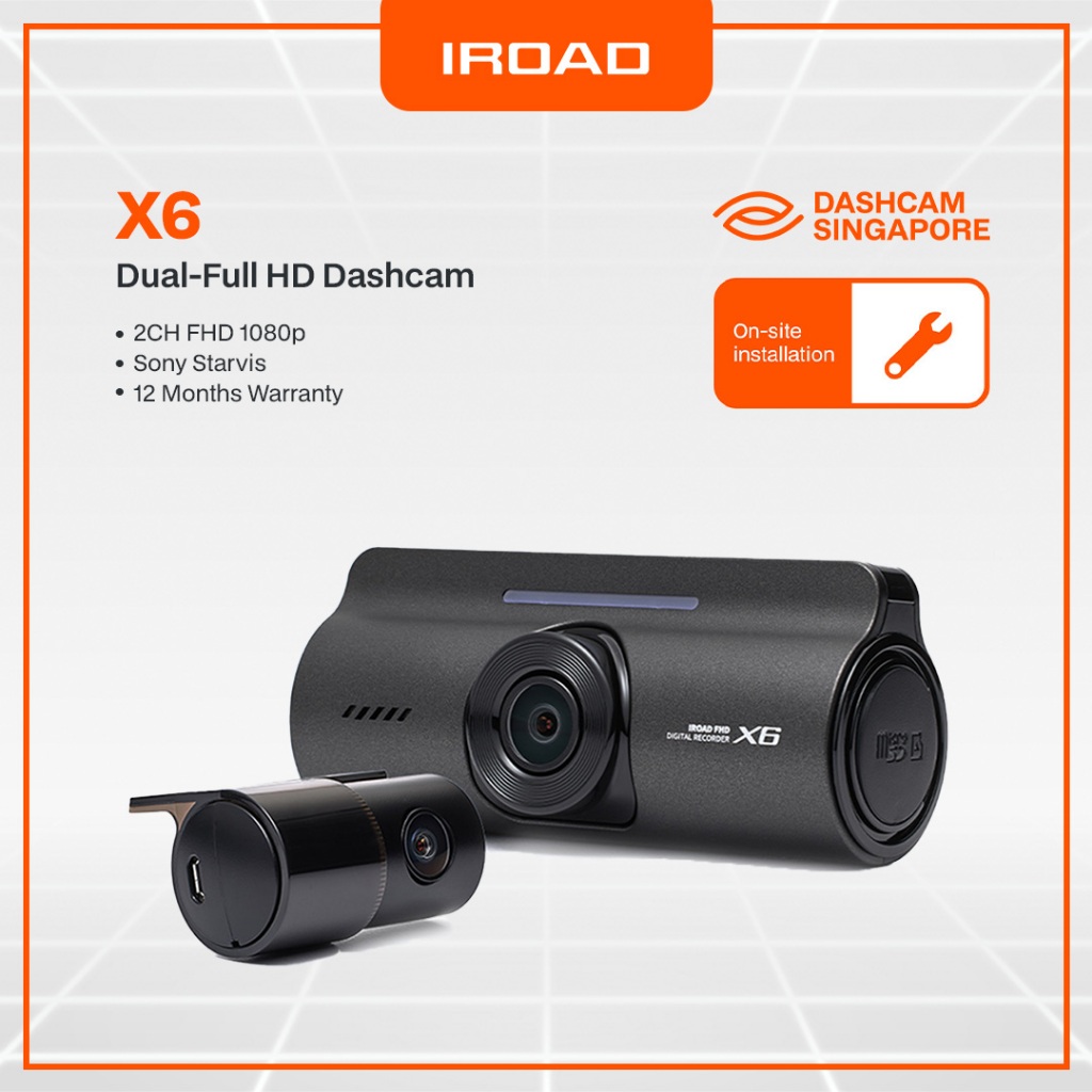 IROAD X6 | Front & Rear 1080p Full HD Dashcam | Wifi Enabled Car Camera ...