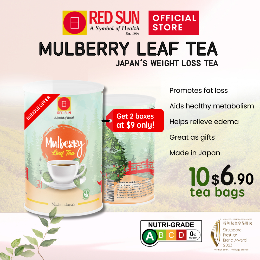 RED SUN Japan Mulberry Leaf Tea [2 for $9] | 10 Teabags/Container ...