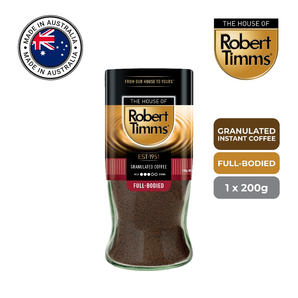 Robert Timms Granulated Instant Coffee (Full Bodied) 200g | Shopee ...